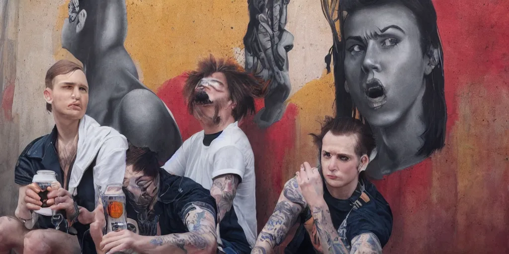beautiful oil matte portrait painting, 8 0 s punks | Stable Diffusion | OpenArt