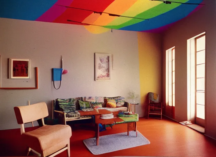 realistic documentary interior photo, of a rainbow | Stable Diffusion ...