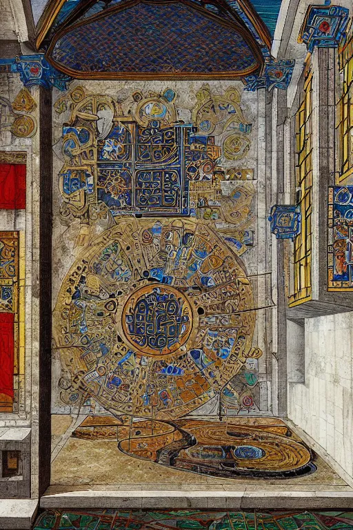 Ramon Llull' s Thinking Machine, the Lullian Art as a | Stable Diffusion