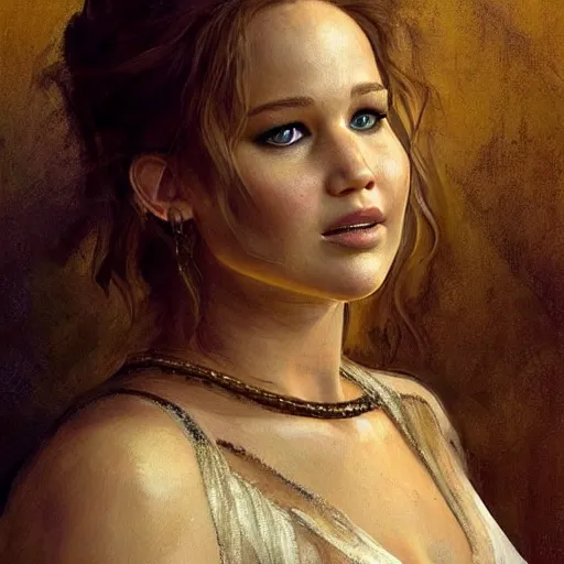 Jennifer Lawrence Portrait Drawing Artist And World