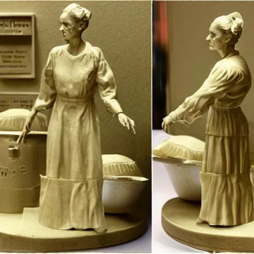 a detailed sculpture made from butter of marie curie | Stable Diffusion ...