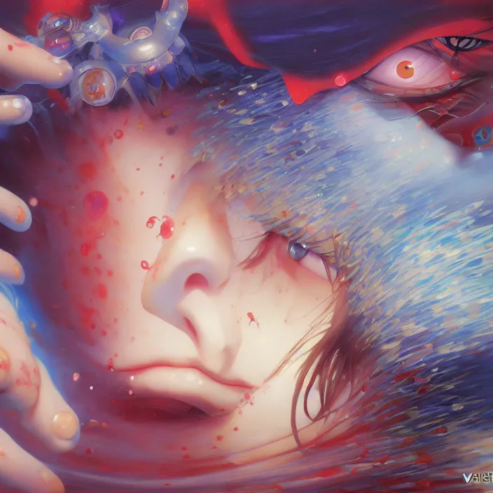 Close up Mamimi Samejima Iwakura Lain, LSD Dream | Stable Diffusion ...