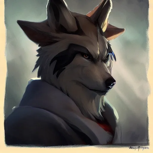 an anthropomorphic wolf, artstation hq, stylized, | Stable Diffusion ...