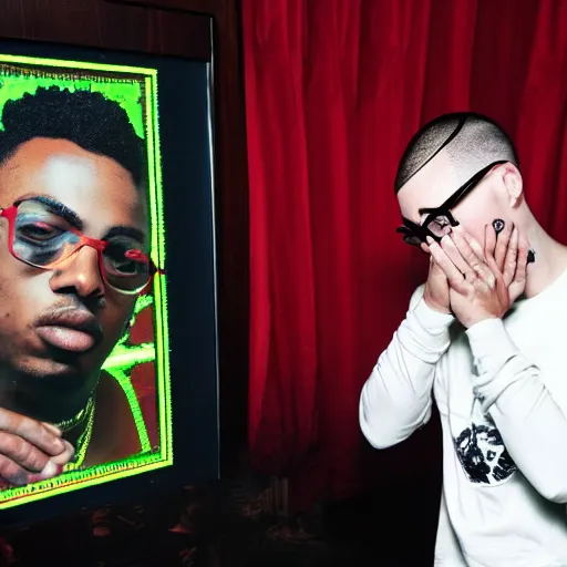 anthony fantano praying to a picture of playboi carti | Stable ...