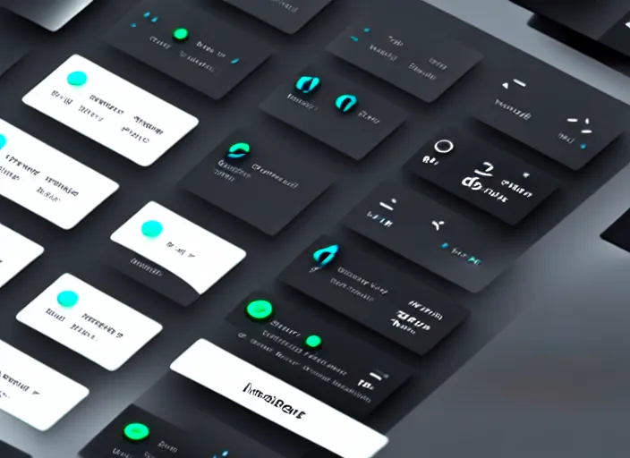 a futuristic interface ui hud, 8 k, horizontal, sleek | Stable Diffusion