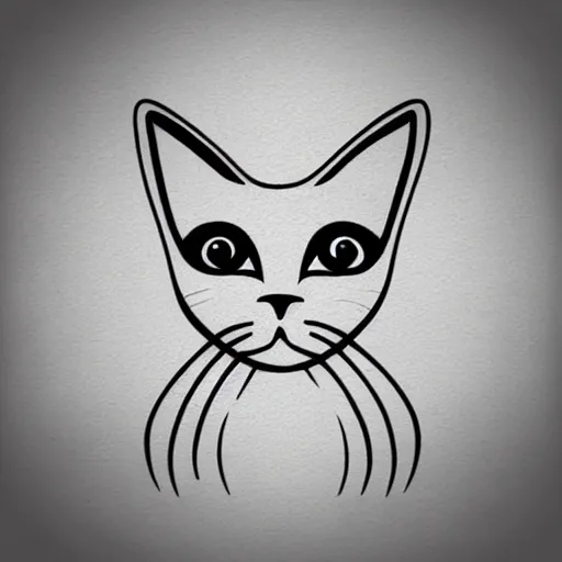 tattoo sketch of a one eye cat, fern backgraund, | Stable Diffusion ...