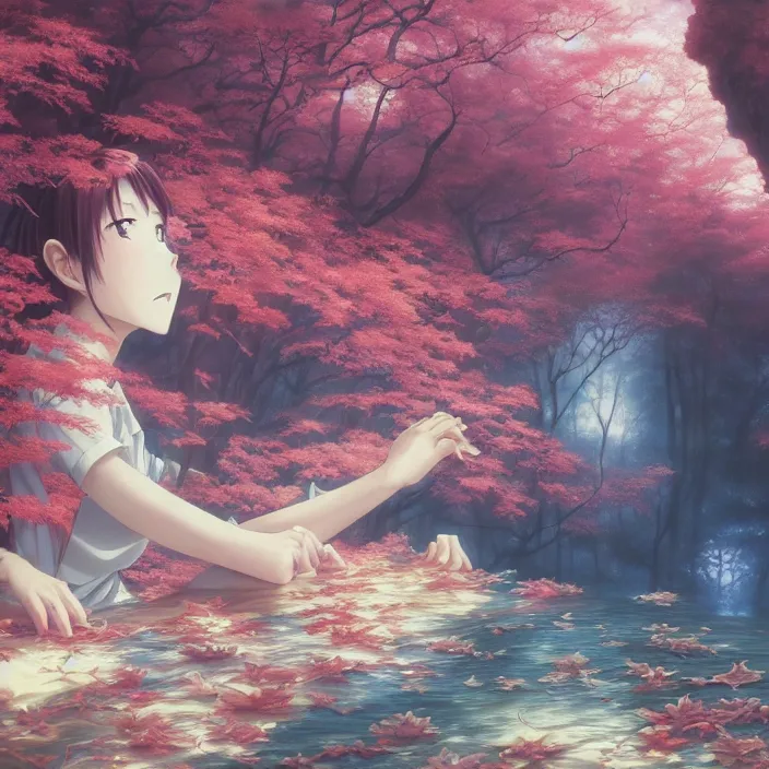 Nishimiya Shouko, Mayer Re-l, Japan Lush Forest, | Stable Diffusion ...