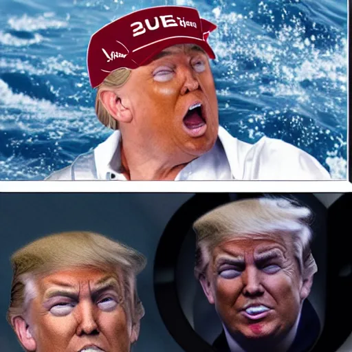 deep ocean footage of donald trump | Stable Diffusion | OpenArt