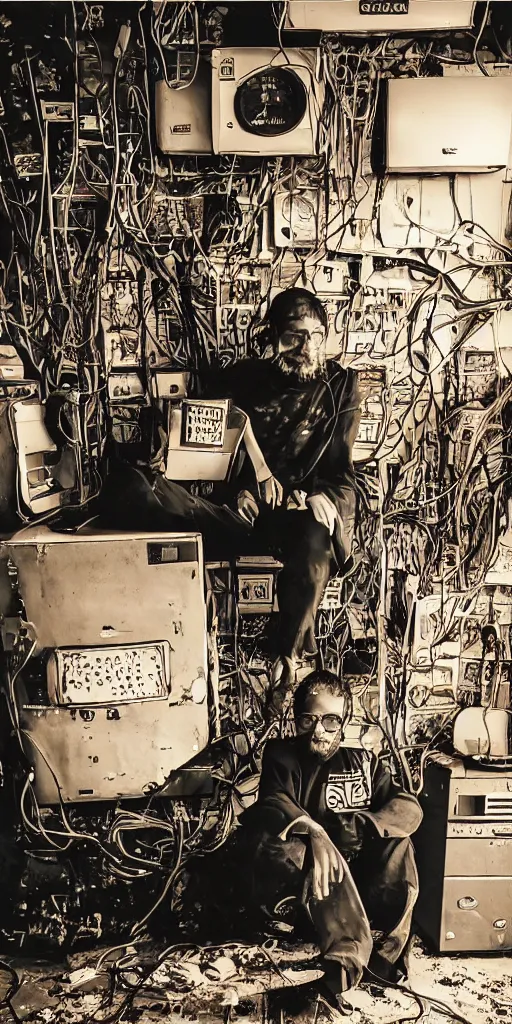 typical cryptocurrency nerd, sitting in front of old 9 | Stable ...