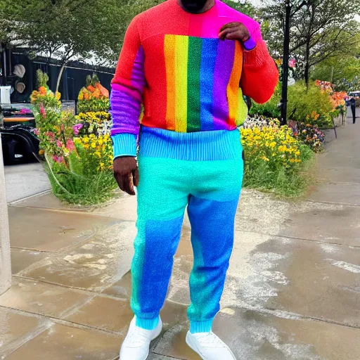 Rainbow Scale Outfit Steve Harvey | Stable Diffusion | OpenArt