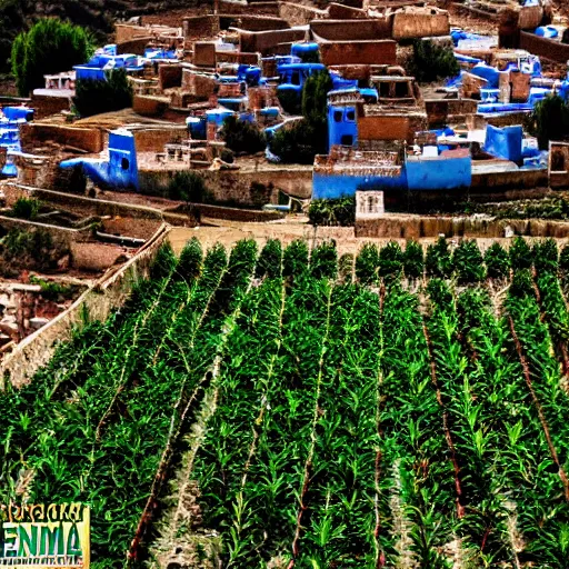 photo of commercial cannabis farm in chefchaouen in | Stable Diffusion ...