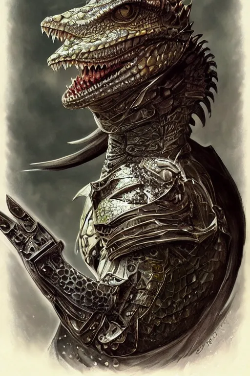 a photograpic portrait of a anthropomorphic lizard | Stable Diffusion | OpenArt