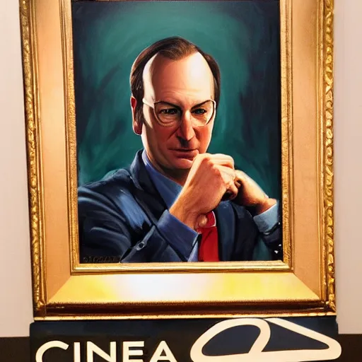 oil painting of bob odenkirk as gene takovic working | Stable Diffusion