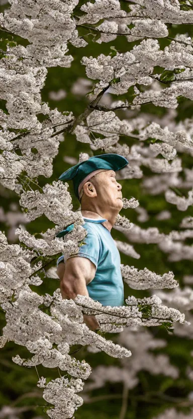 a portrait photo of popeye at a sakura tree, side | Stable Diffusion ...