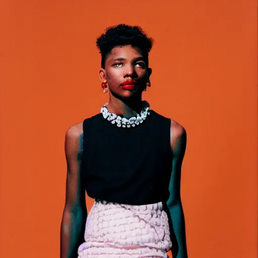 realistic! photoshoot for a new chanel lookbook, color | Stable Diffusion