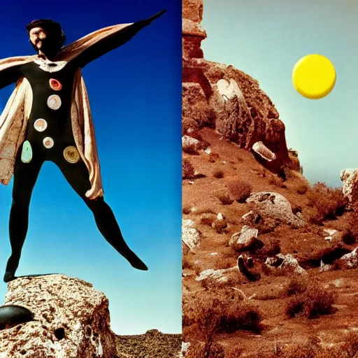 salvador dali wearing a black costume with jewels in a | Stable ...