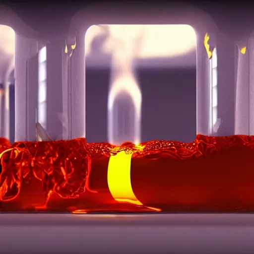 transparent continuous lava lamps shaped into plumbing | Stable ...