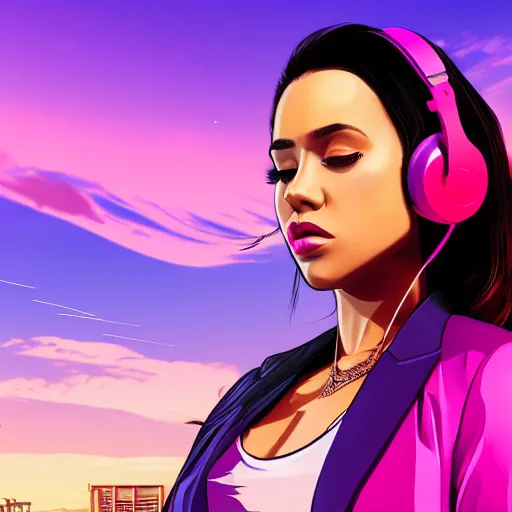 a stunning GTA V loading screen with a beautiful woman | Stable ...