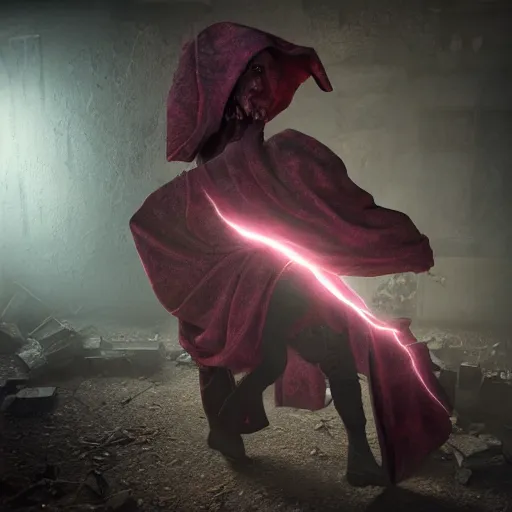 A necromancer pulsing with necrotic energy, art by | Stable Diffusion ...