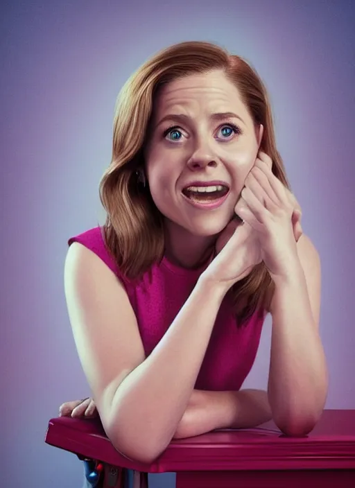 hyperrealist portrait of jenna fischer as pam | Stable Diffusion | OpenArt