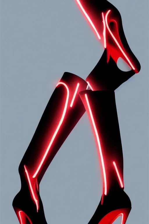 portrait of black high heals with red bottoms, white | Stable Diffusion ...