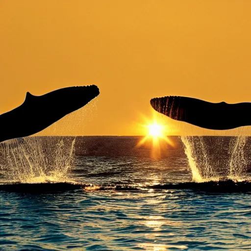 whales, silhouette, deep ocean, peace, light | Stable Diffusion | OpenArt