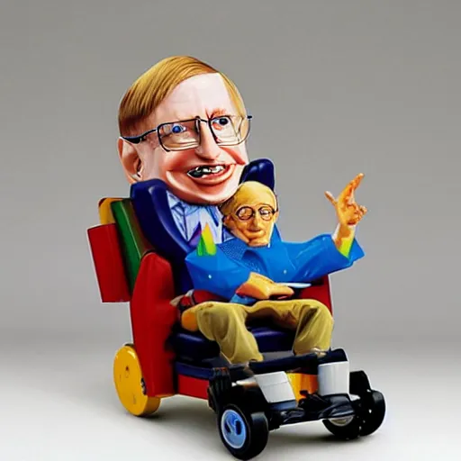 “Stephen Hawking as a Happy Meal Toy” | Stable Diffusion