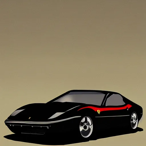 chiaroscuro ferrari, digital art, 3 d illustration | Stable Diffusion