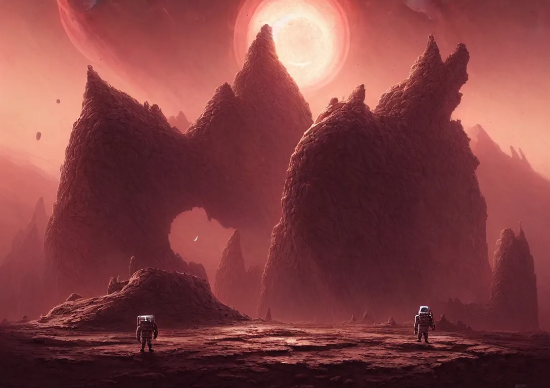 no man's sky astronaut exploring a strange surface of | Stable ...