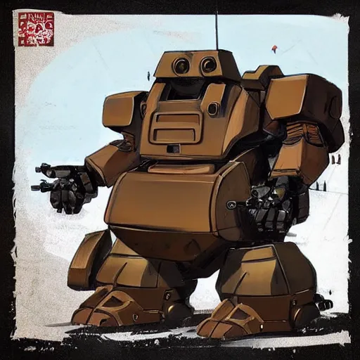 concept art of an heavy fat warmech, soviet walking | Stable Diffusion ...