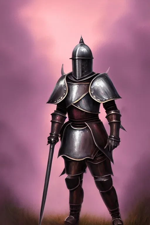 a matte oil painting of a knight in full iron plate | Stable Diffusion ...