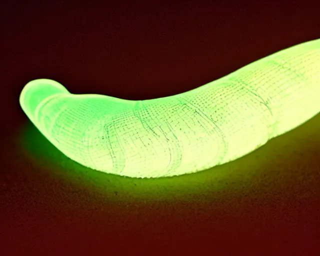 translucent worm glowing. made out of plastic bubble | Stable Diffusion ...
