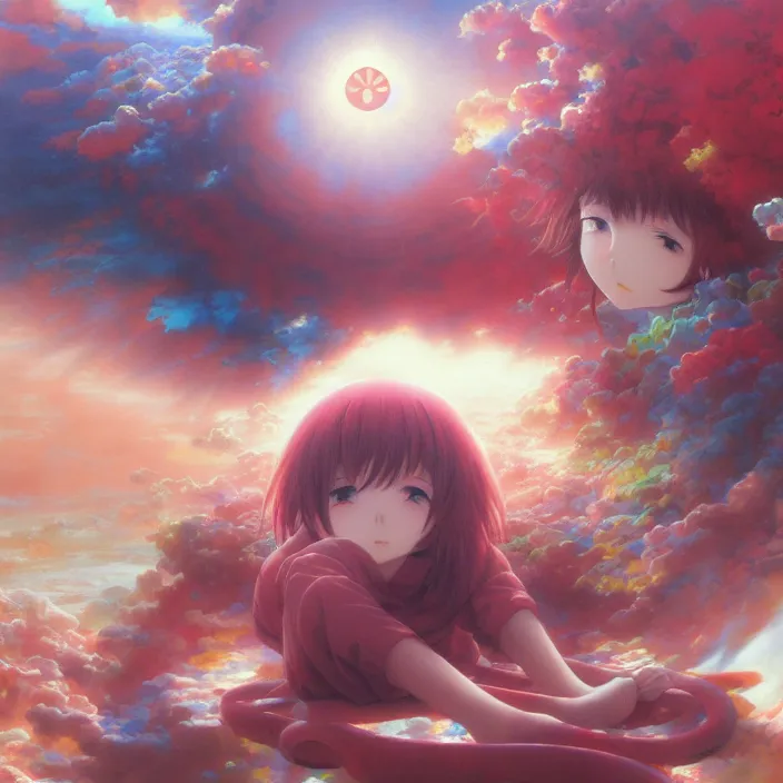 Close up Mamimi Samejima Iwakura Lain, LSD Dream | Stable Diffusion ...