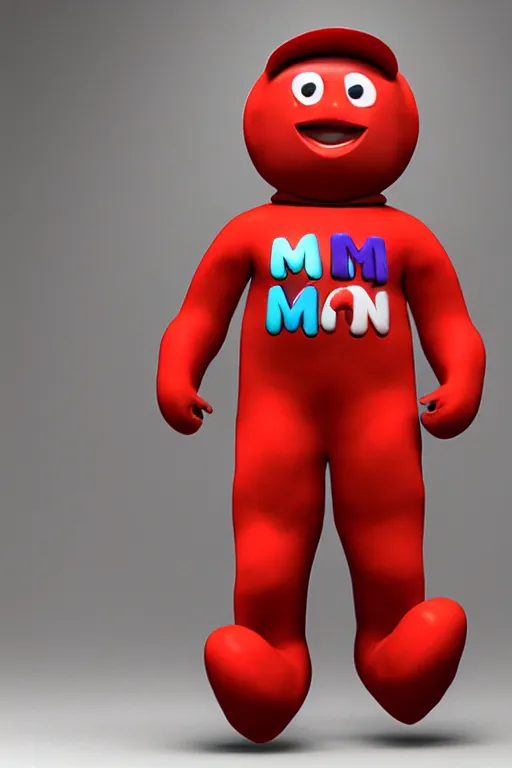 red m - character, m & m mascot, m & m figure, m & m | Stable Diffusion ...