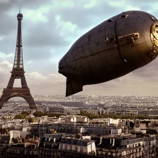 fallout 5 paris cinematic shot, frog perspective of an | Stable ...