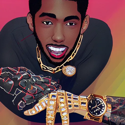 a matte painting of miles morales, dripped out, | Stable Diffusion ...