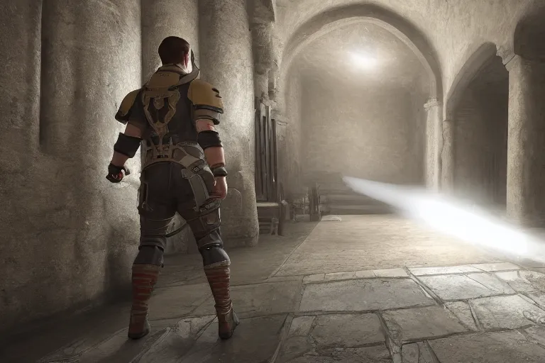 first person point of view of a gunner in a medieval | Stable Diffusion