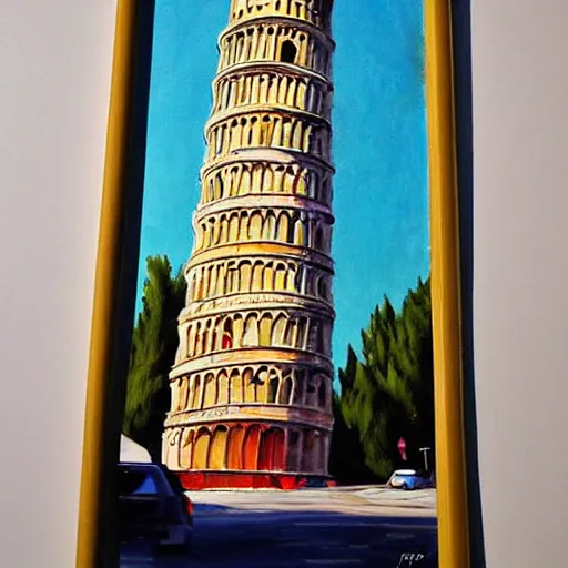 the leaning tower of piza as painted by jackson pollack | Stable ...
