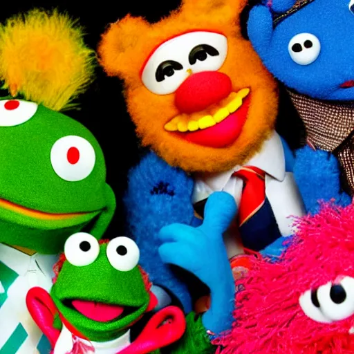 borat as a muppet, children show, vibrant colors, | Stable Diffusion ...