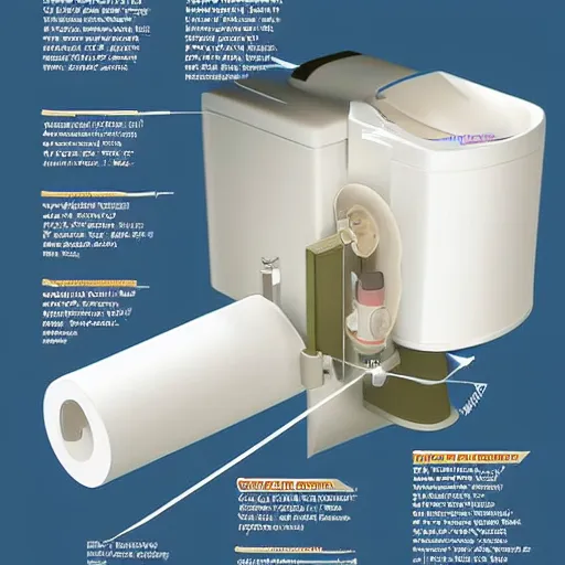 high tech nuclear powered toilet roll holder, scifi | Stable Diffusion ...