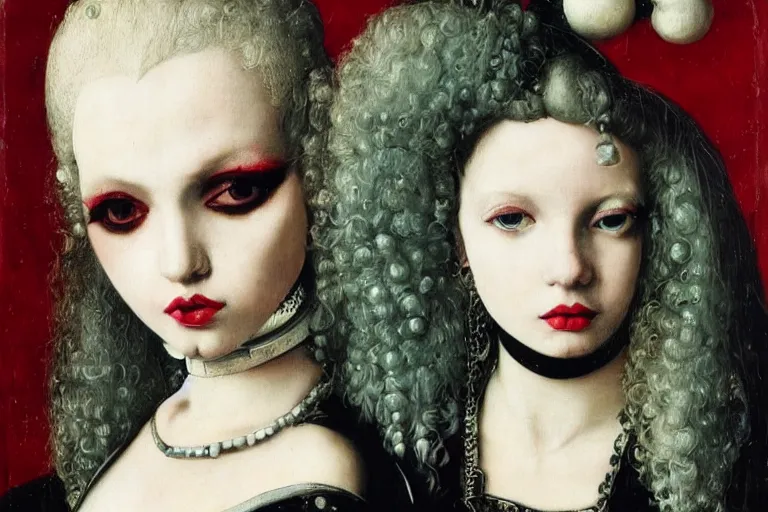 close up portrait of a punk goth girl in a cyberpunk | Stable Diffusion ...