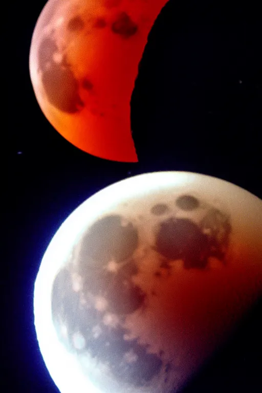 A lunar eclipse from the Moon\'s view | Stable Diffusion | OpenArt