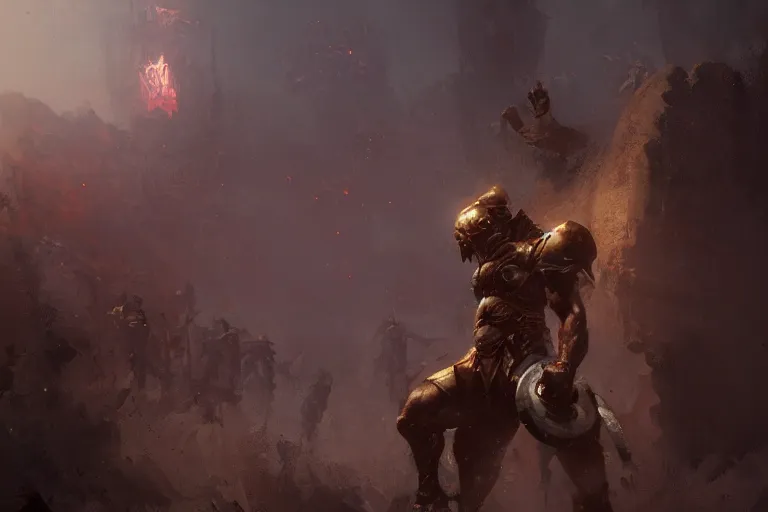 Gladiator, muscular, cinematic lighting, dramatic | Stable Diffusion | OpenArt