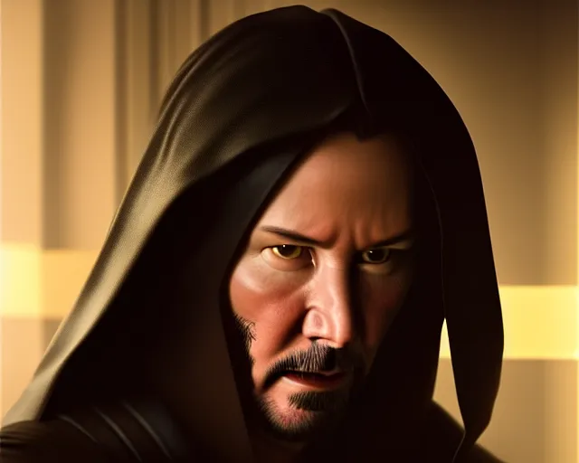 5 5 mm portrait photo of keanu reeves 1 as darth | Stable Diffusion ...