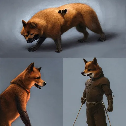 bones black armor, anthropomorphic shiba inu, shiba | Stable Diffusion ...