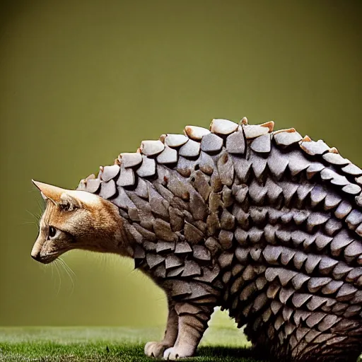 a Cat with the armor of a pangolin, national | Stable Diffusion | OpenArt