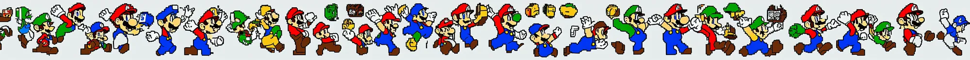super mario bros 1 9 8 5, mario sprite sheet walk | Stable Diffusion