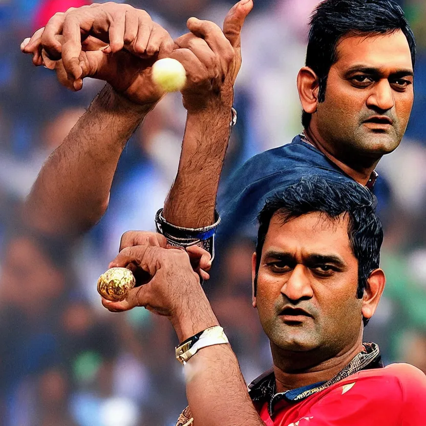 portrait of mahendra singh dhoni as a pimp, ultra | Stable Diffusion ...