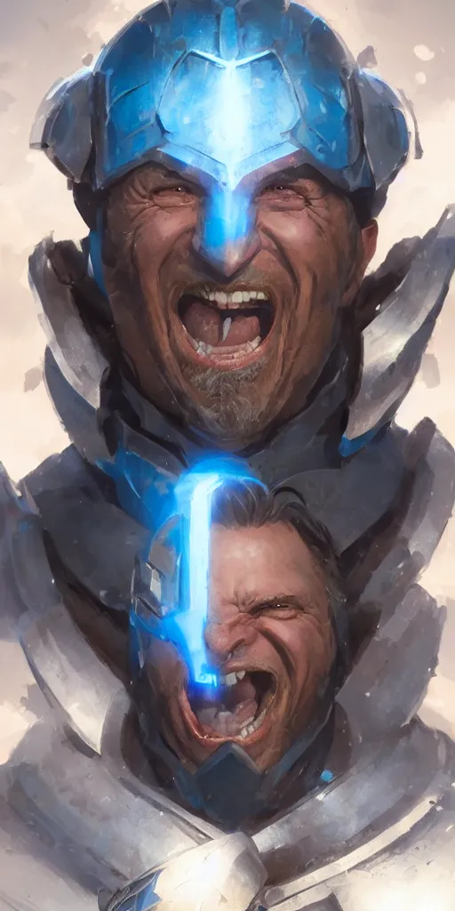 handsome laughing middle aged man face, brown grey | Stable Diffusion | OpenArt