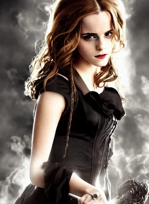 seductive emma watson as sexy evil hermione granger, | Stable Diffusion